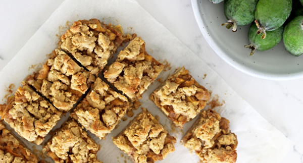 Laura's Feijoa Crumble Slice